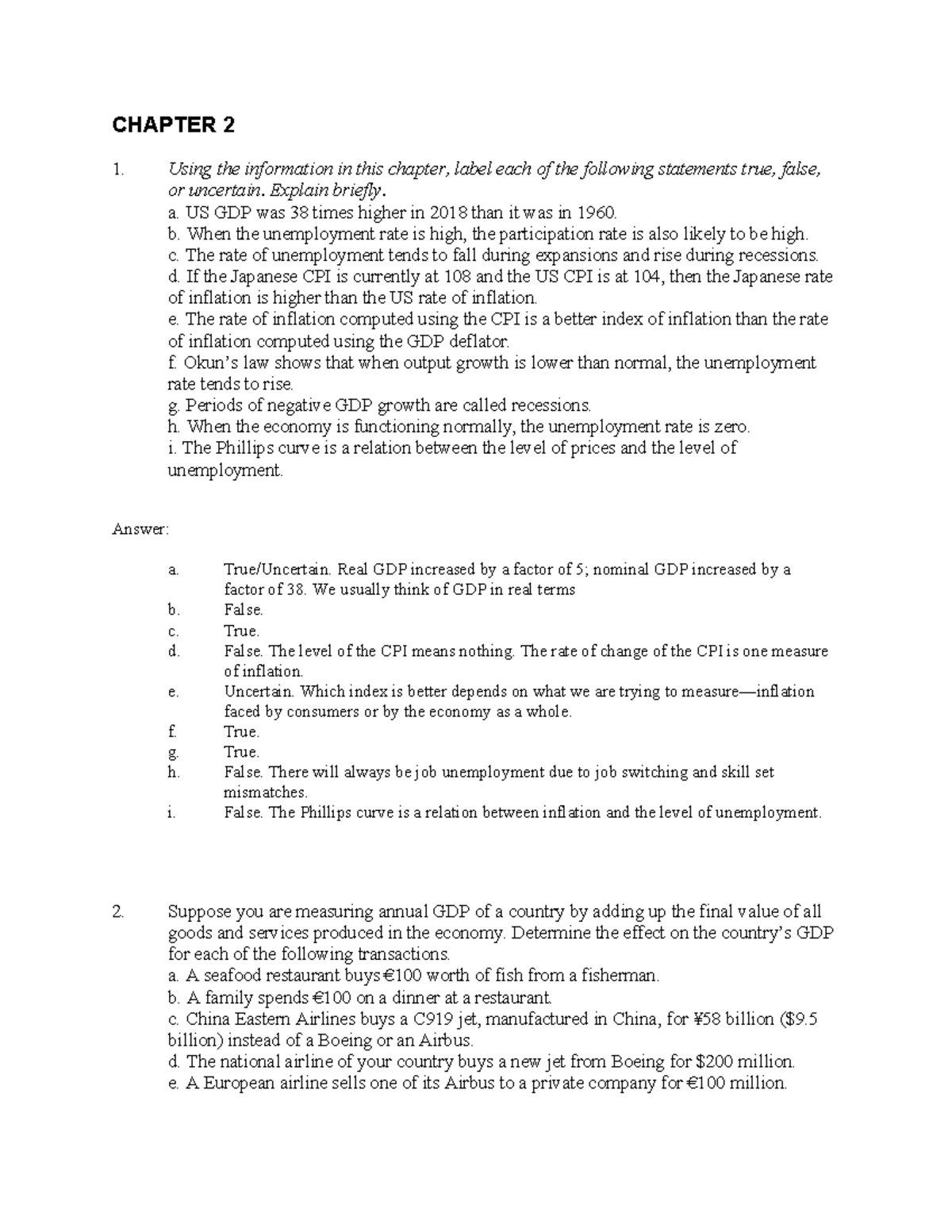 Self-Practice 1 - CHAPTER 2 1. Using the information in this chapter ...