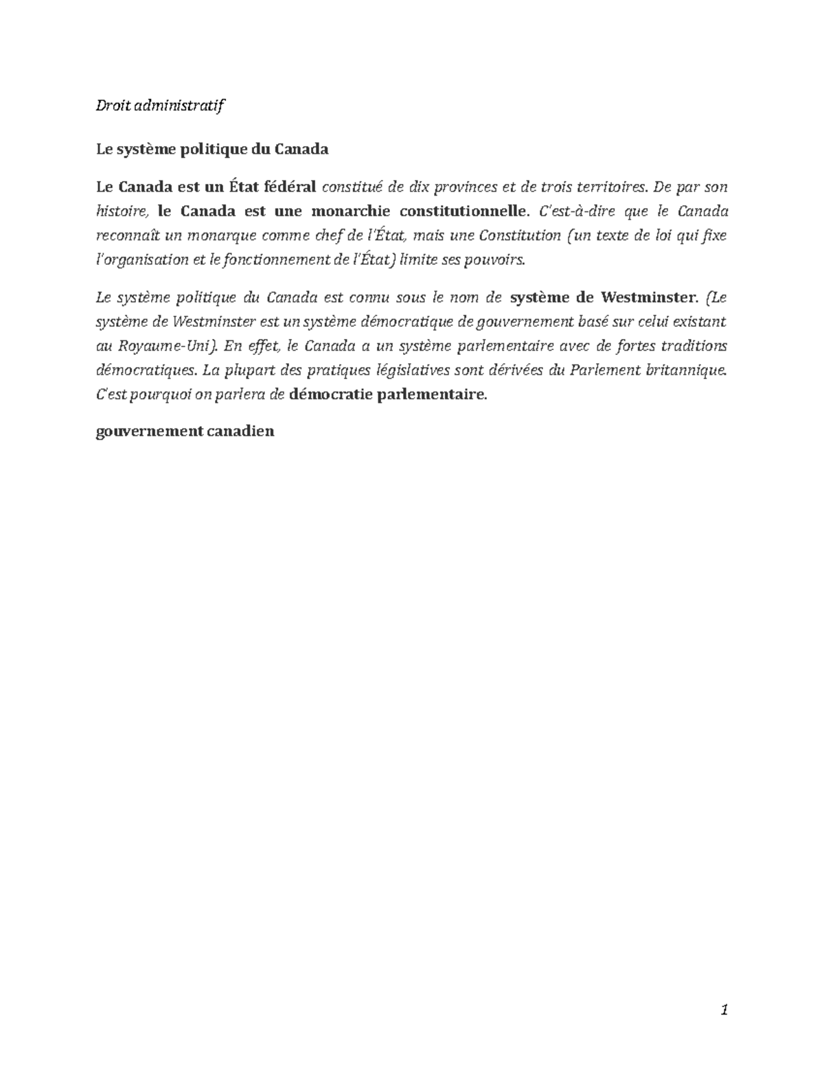 Droit Administratif - Droit administratif Le système politique du ...