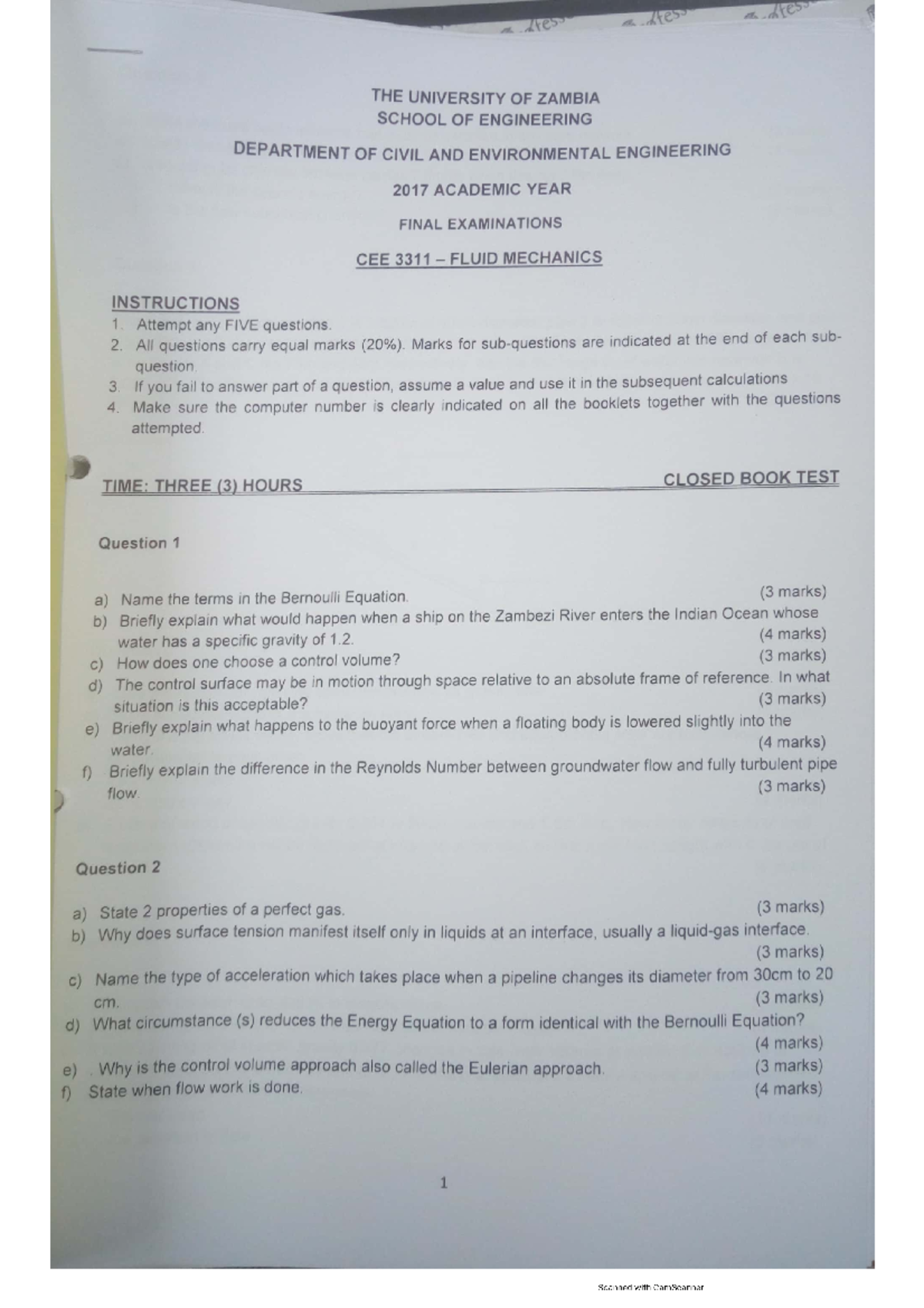 practical past examination papers from 2010 to date, including, extra ...