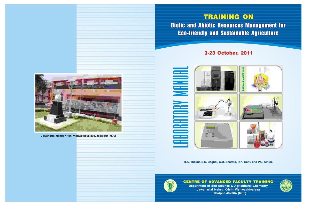 Lab Manual 2011 - Practical - CENTRE OF ADVANCED FACULTY TRAINING ...
