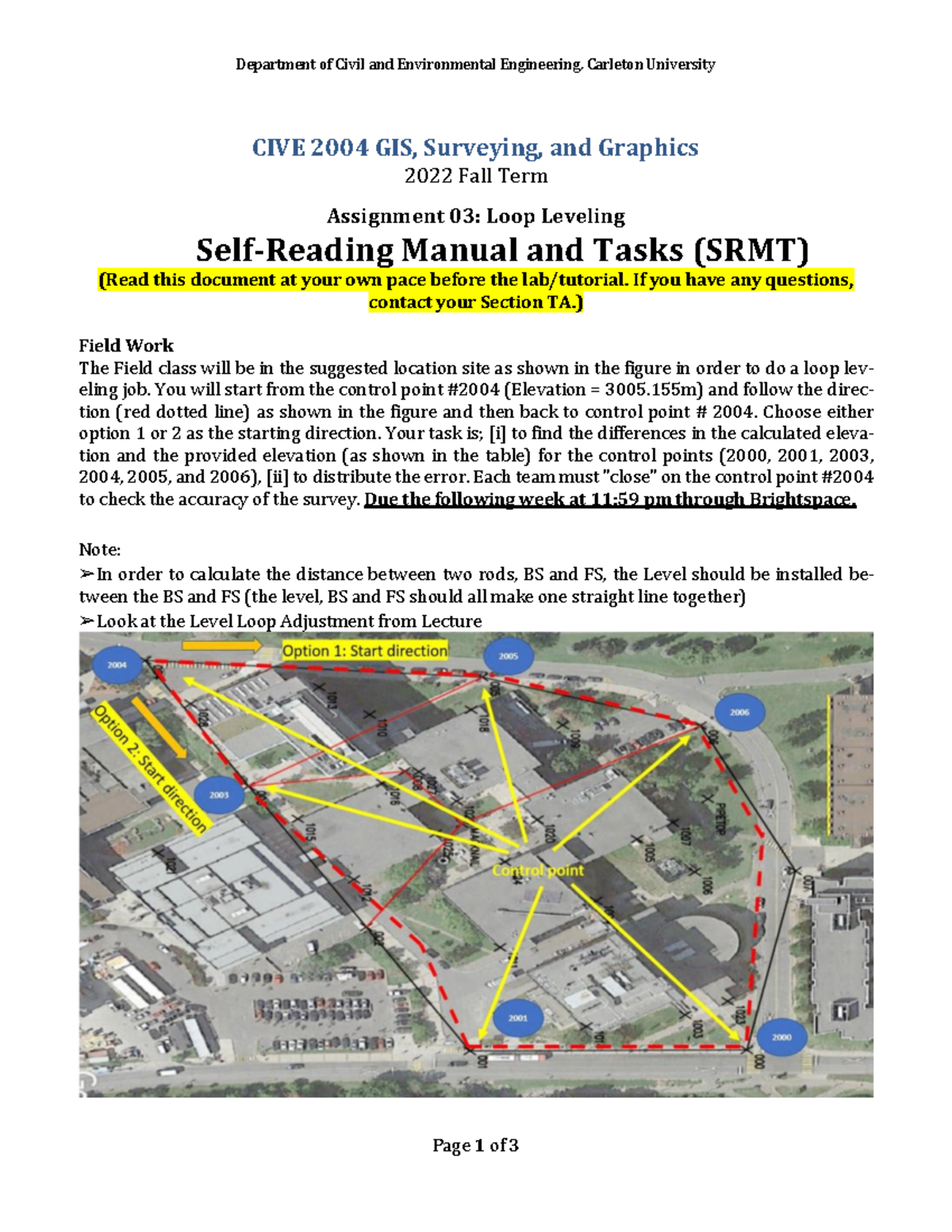 CIVE 2004 Assignment 3 SRMT F22-2 - Department of Civil and ...