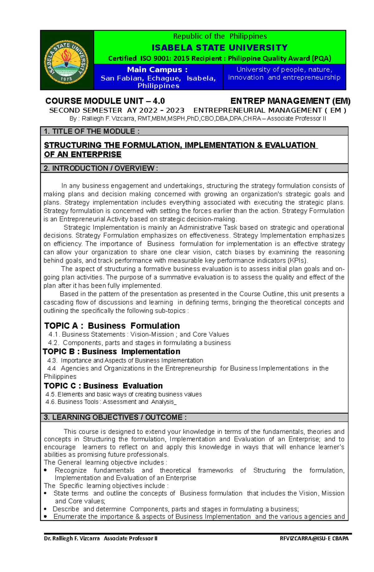 Academic- Module-4.0- Entrep.- Management-SEC.SEM.-AY-2022-2023 2 ...