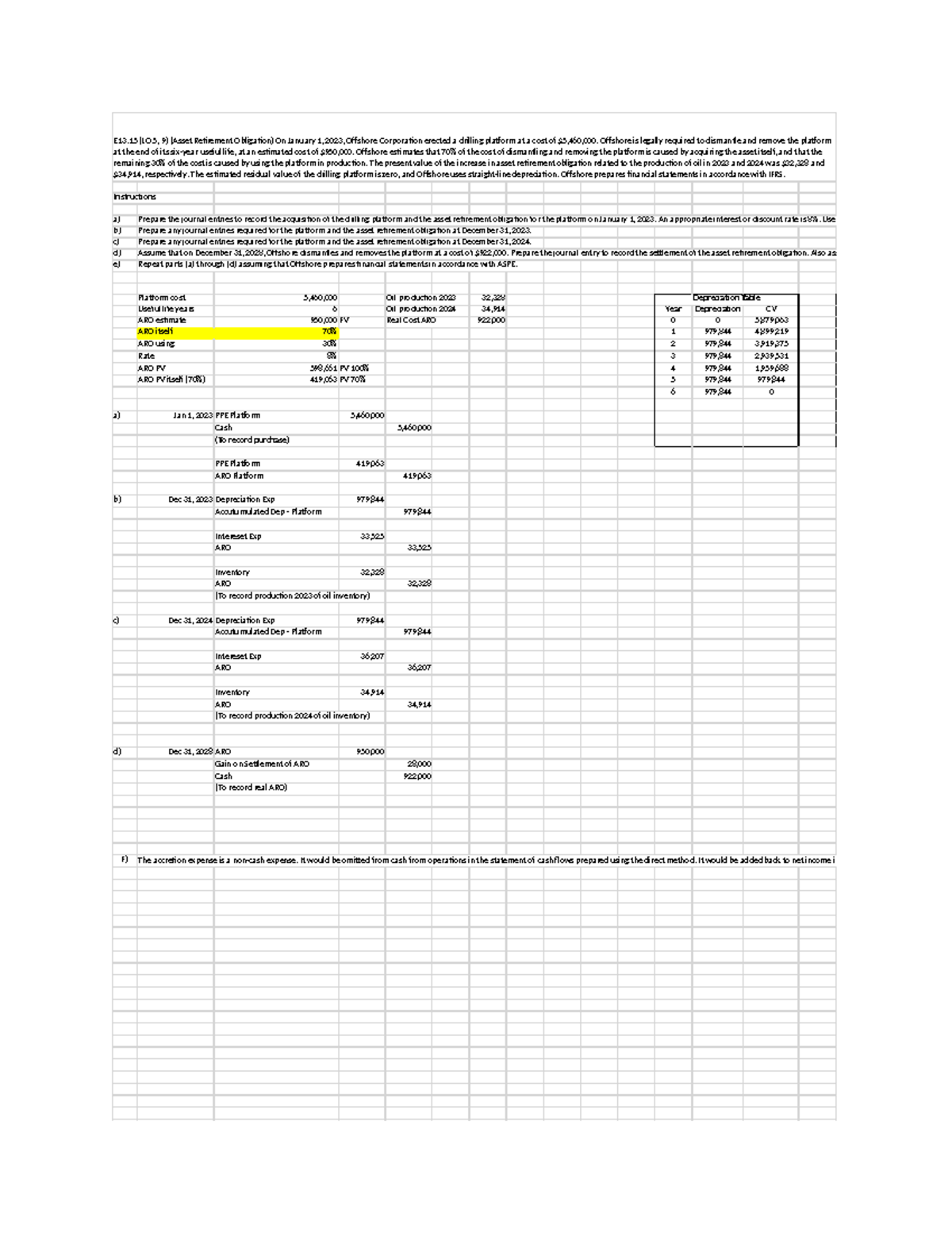 Intermediat accounting 2 Chapter 13 midterm review - Instructions a ...