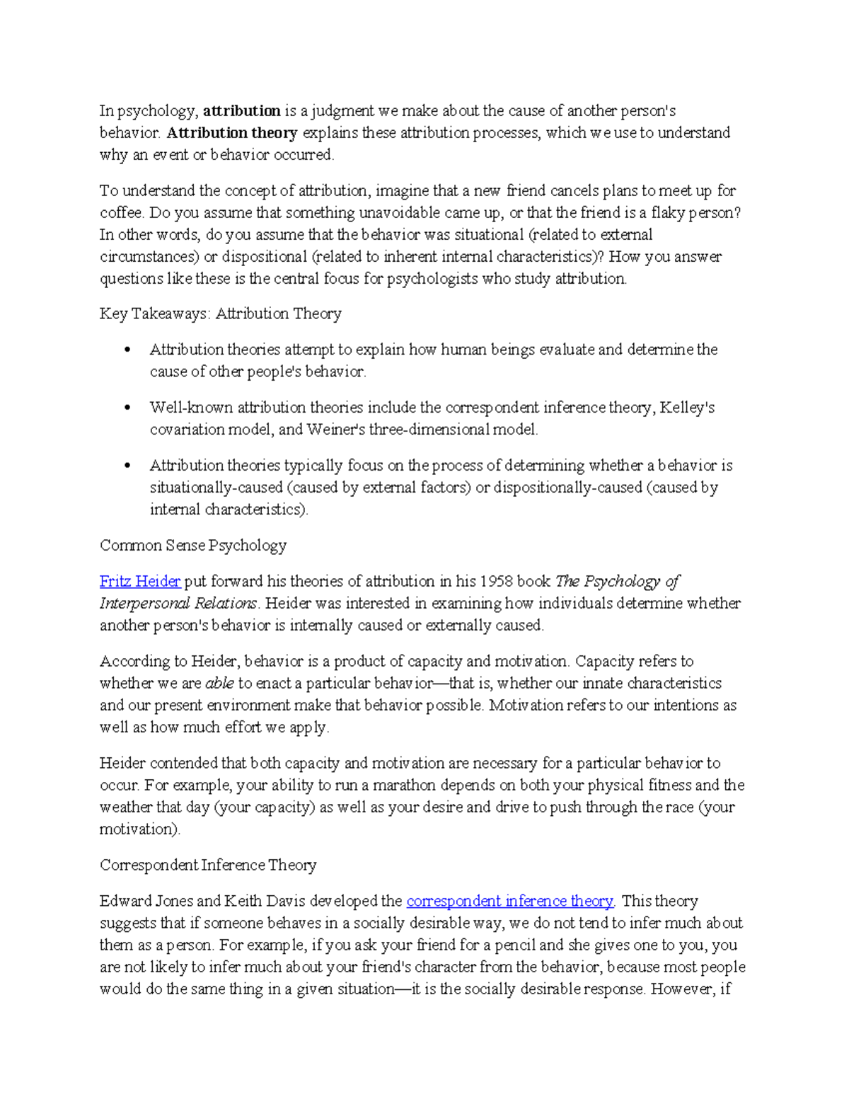 Attribution - assignment - In psychology, attribution is a judgment we ...