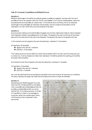 2 Market forces - WEEK 2 Market forces Chapter 3: Where prices come ...