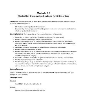Module 9 70 30 Insulin Review Handout - VN 130 - 70/30 Insulin Review ...