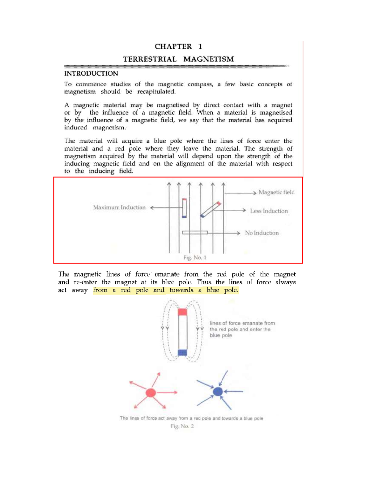 Chapter 1 Earth's Magnetism - Nautical Science - Studocu