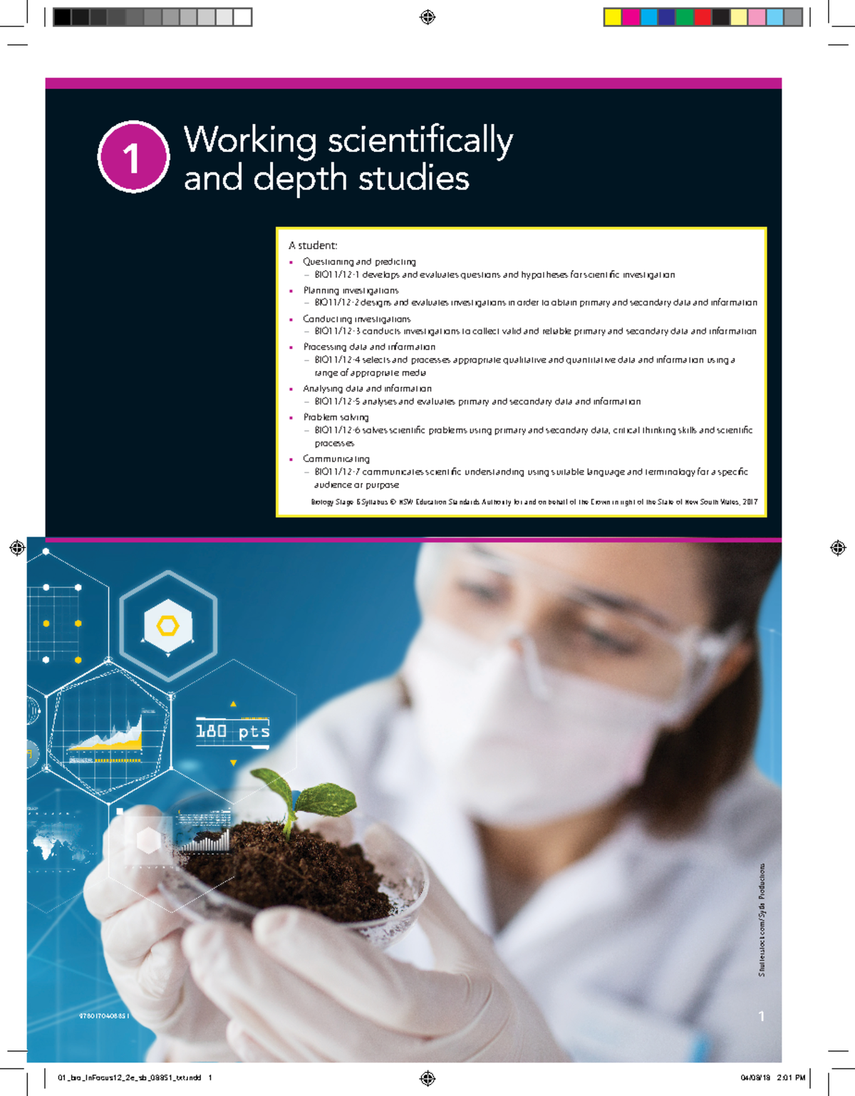 Chapter 1 - Working scientifically and depth studies - 11 A student ...