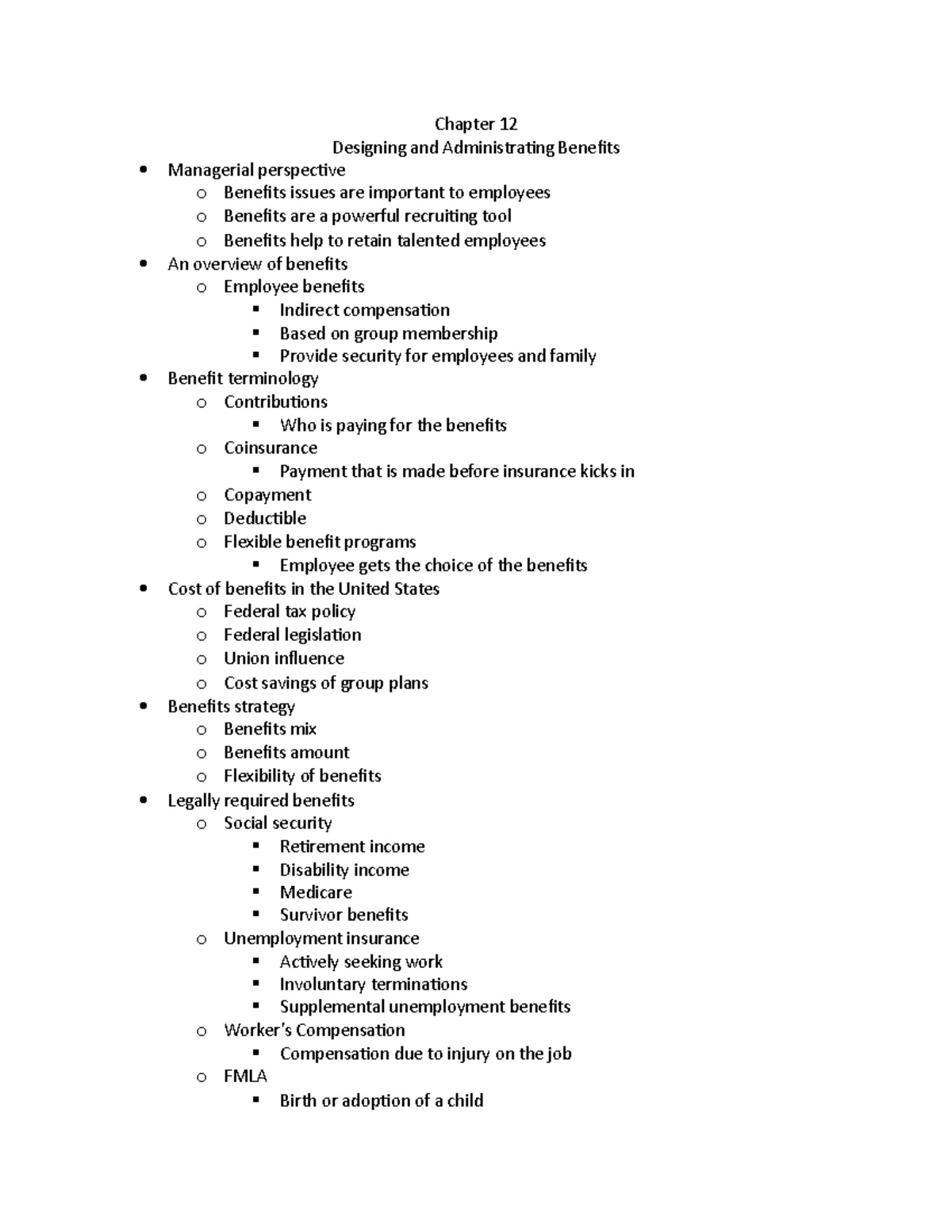 Chapter 12 - Lecture notes 12 - Chapter 12 Designing and Administrating ...