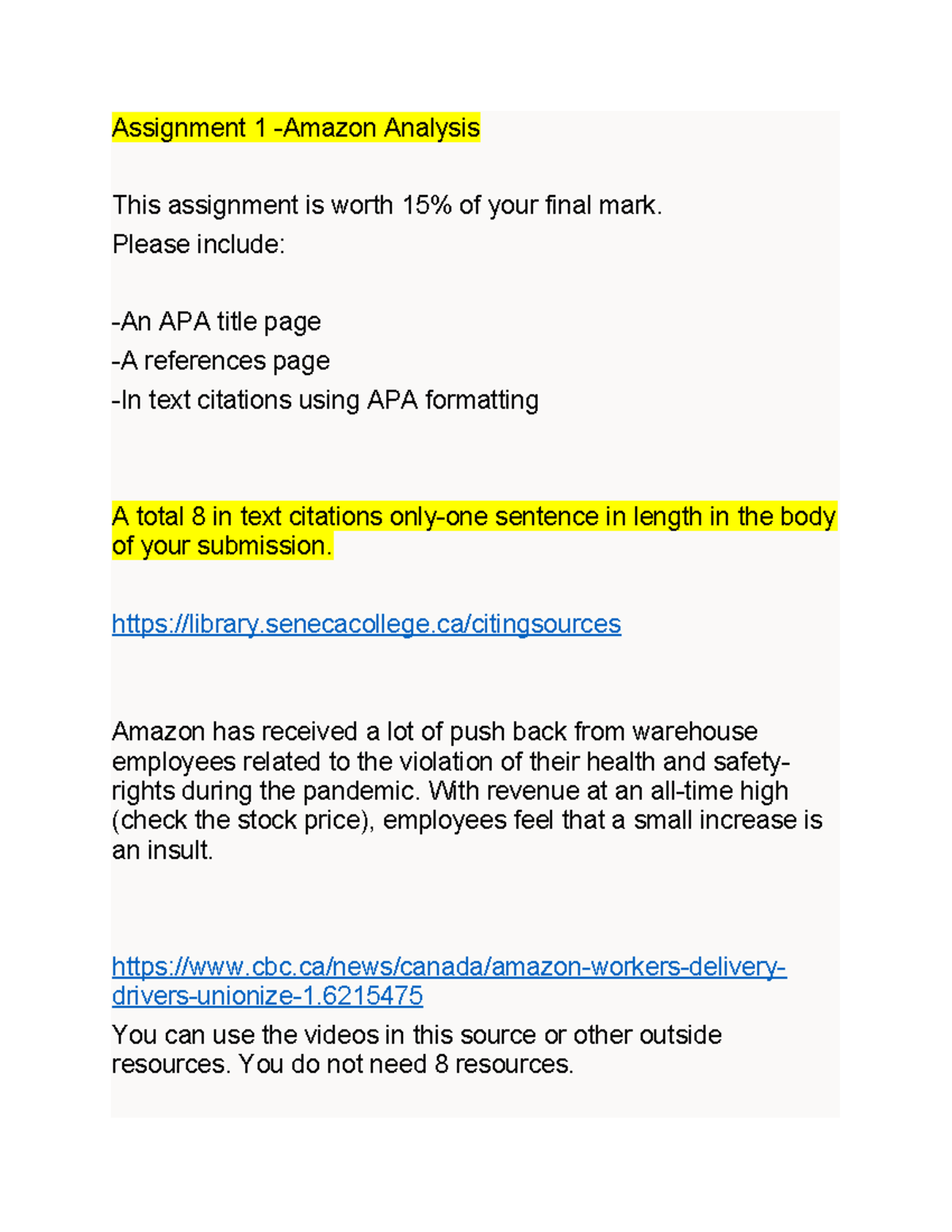 HRA Assignment 1 Research Assignment Individual F22 Final - Assignment 1 -Amazon Analysis This ...