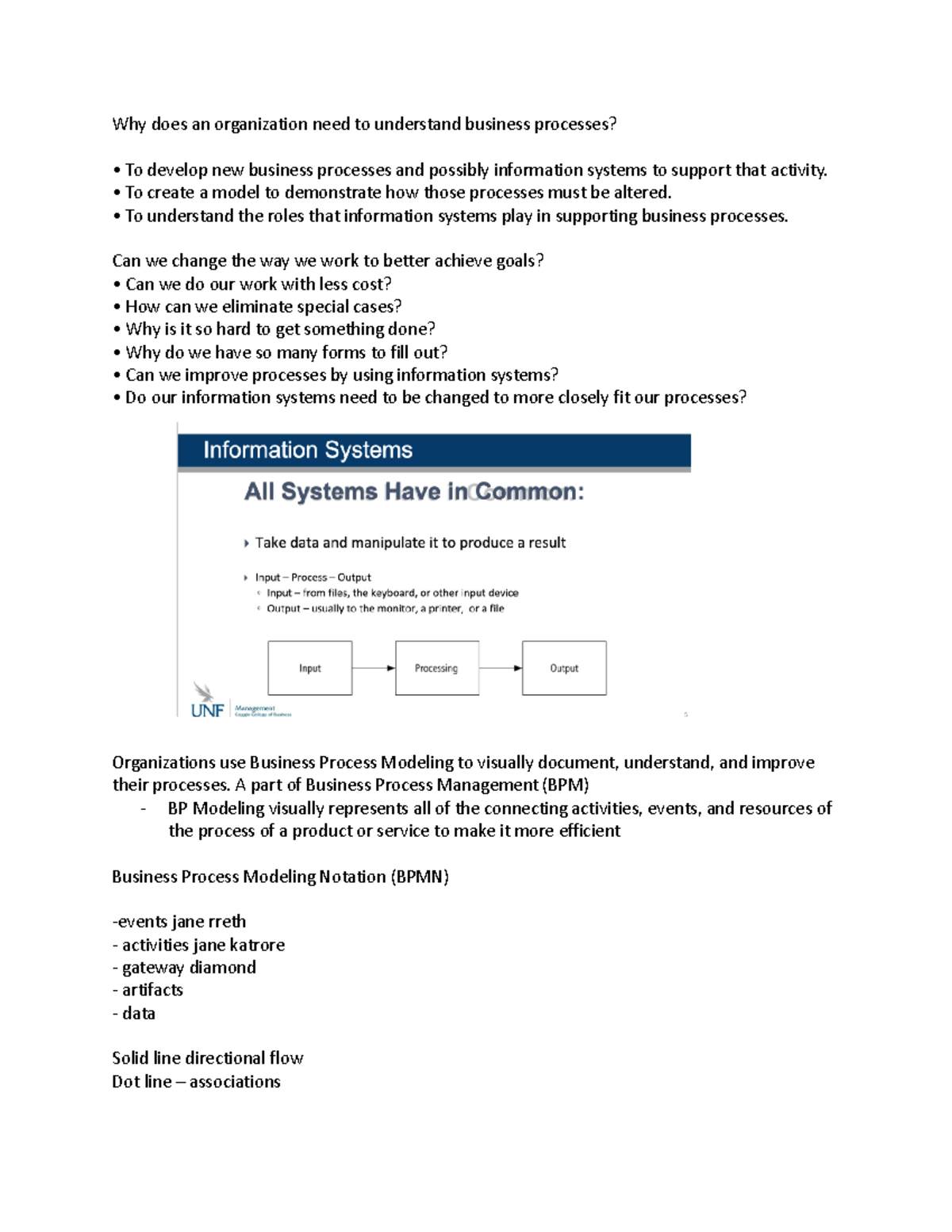 Info system module 1 - ISM4011 - Why does an organization need to ...