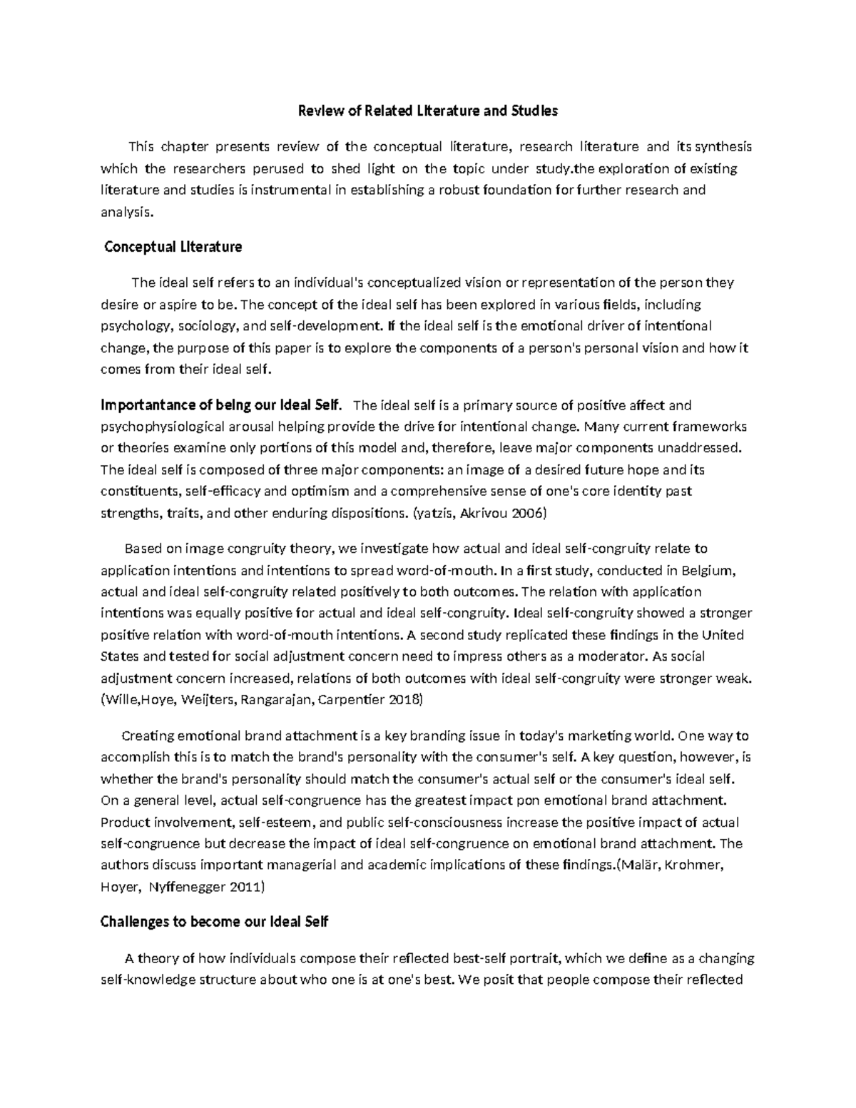 RRL - N/a - Review of Related Literature and Studies This chapter ...