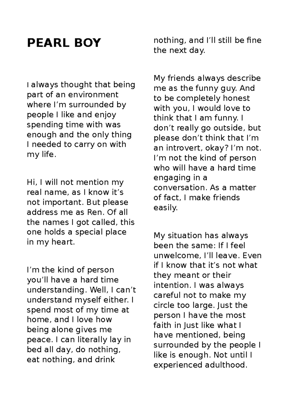 Sirrrr - reflection that elicits insights on the subject under ...