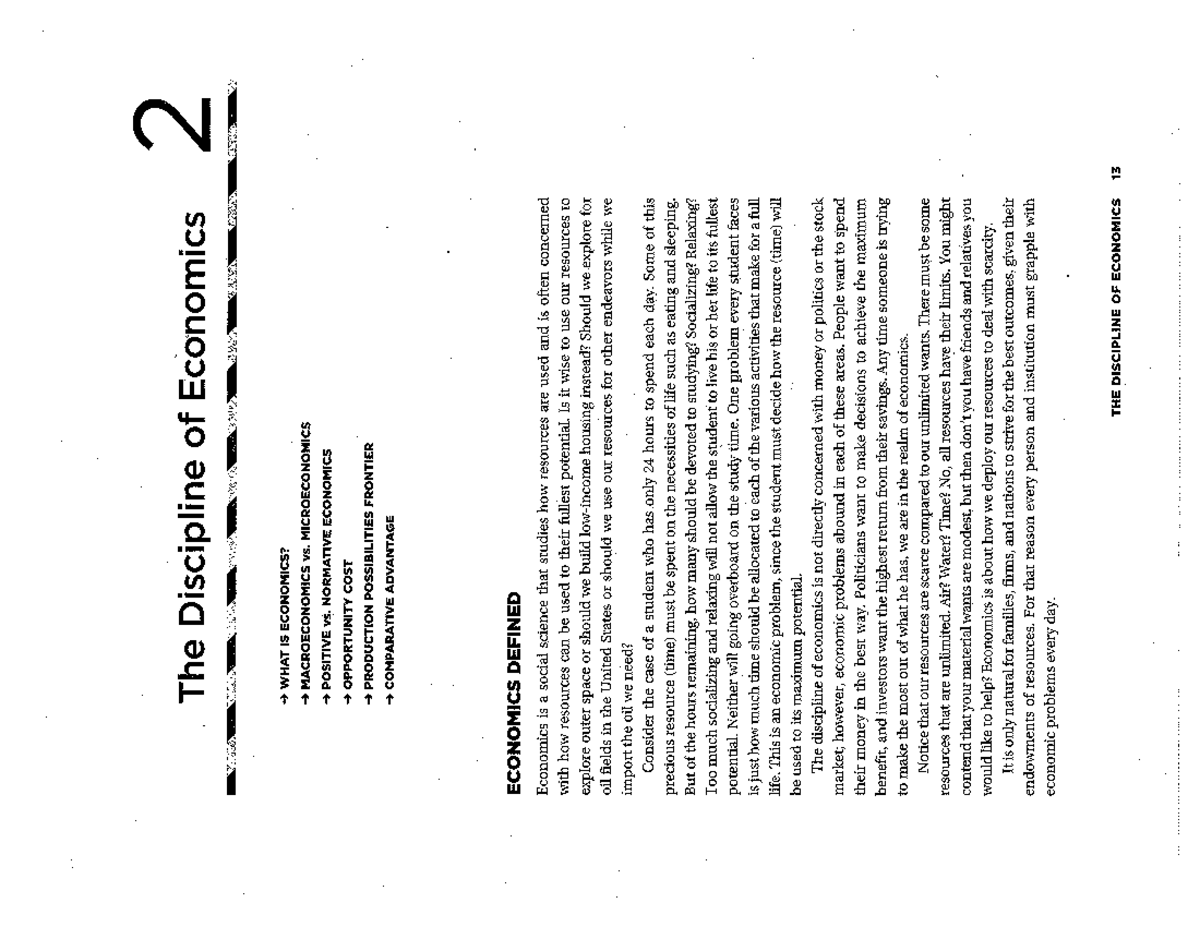 Chapter 2 intro opportunity cost and ppc - Studocu