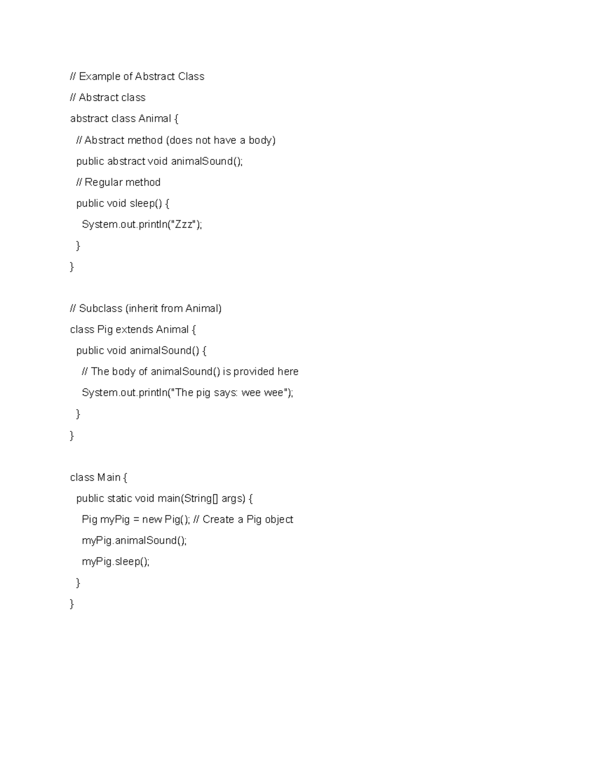 Abstract-class - YOU CAN DO IT - // Example of Abstract Class ...