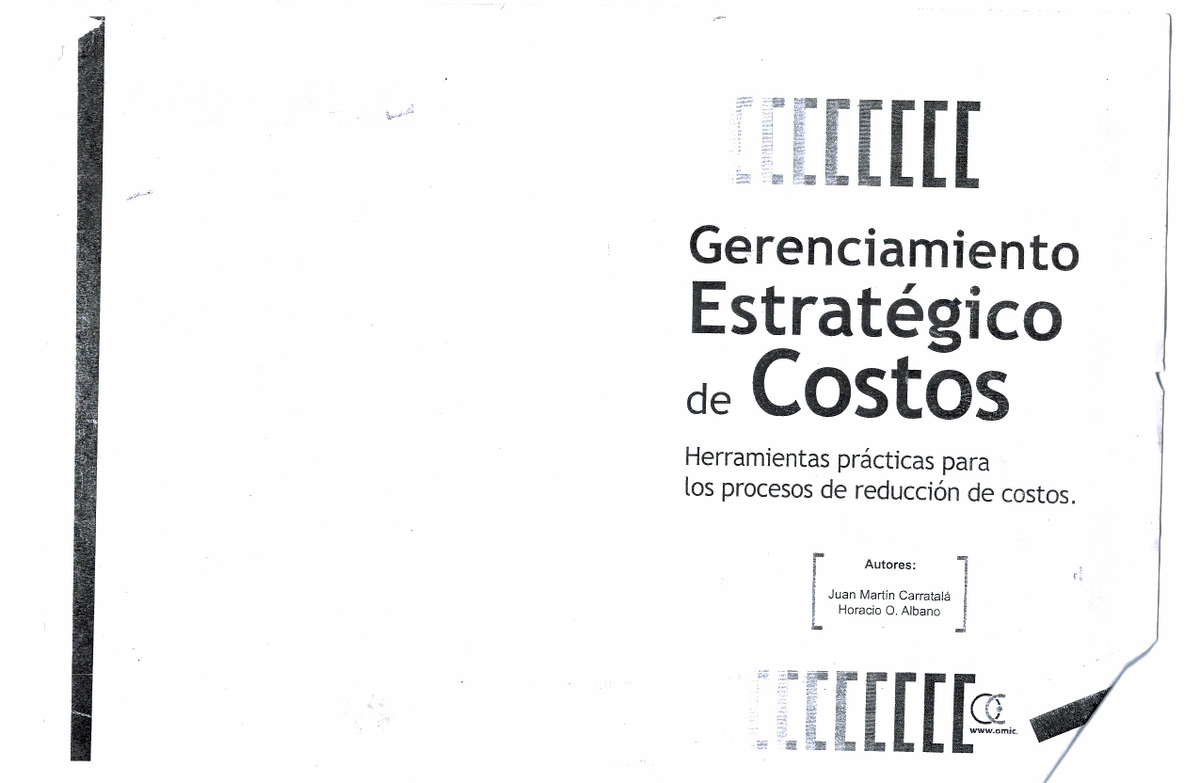 Libro Gerenciamiento Carratala - Sistemas de Costos - Studocu