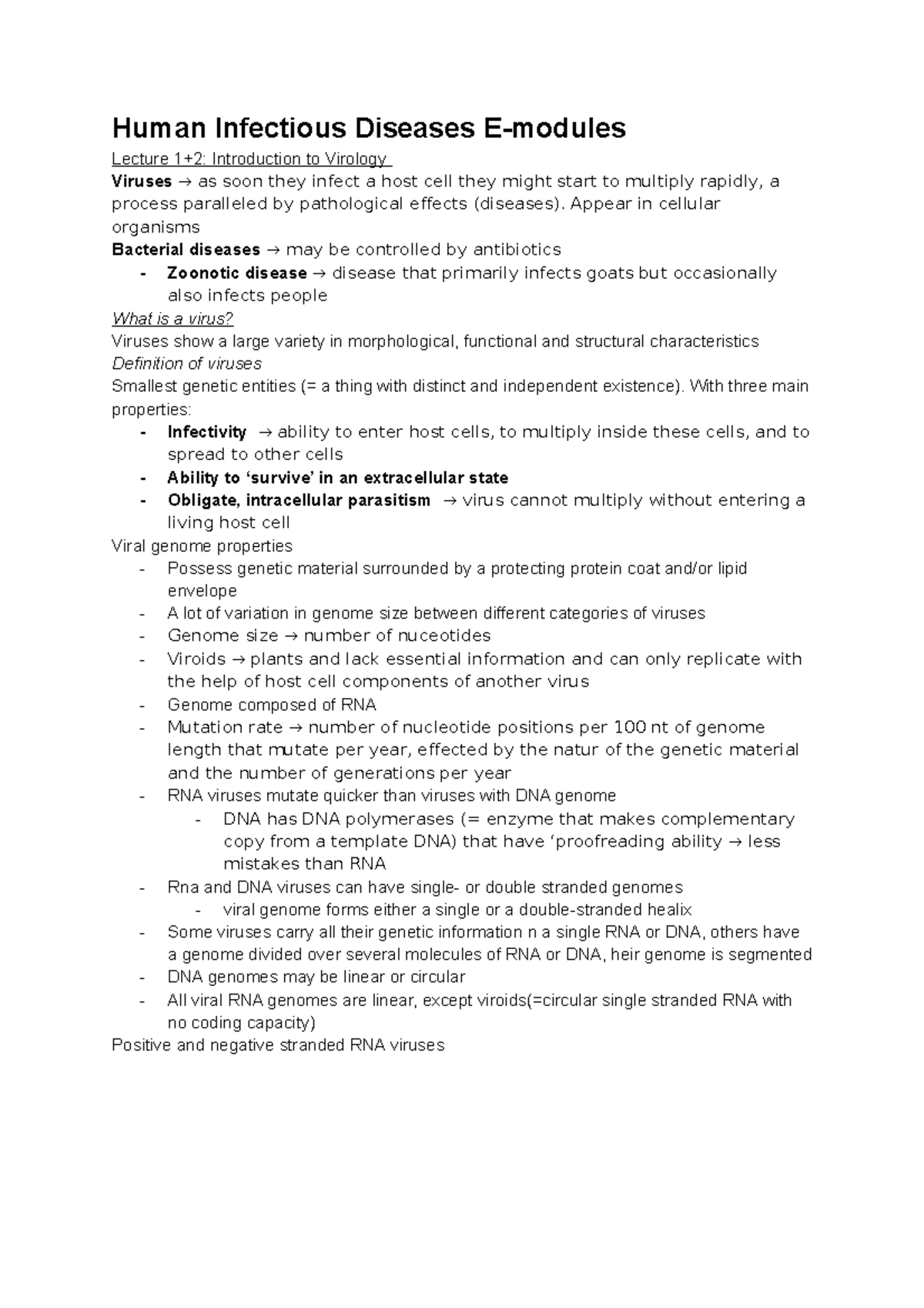 Human Infectious Diseases E-modules - Human Infectious Diseases E ...