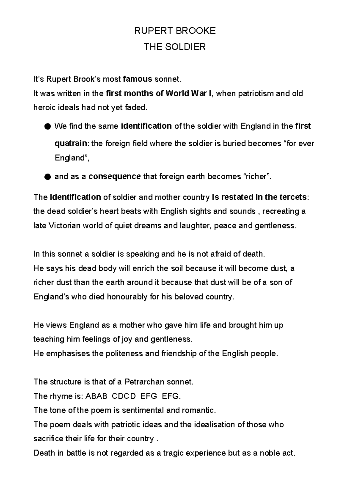 Rupert Brooke the soldier - RUPERT BROOKE THE SOLDIER It’s Rupert Brook ...