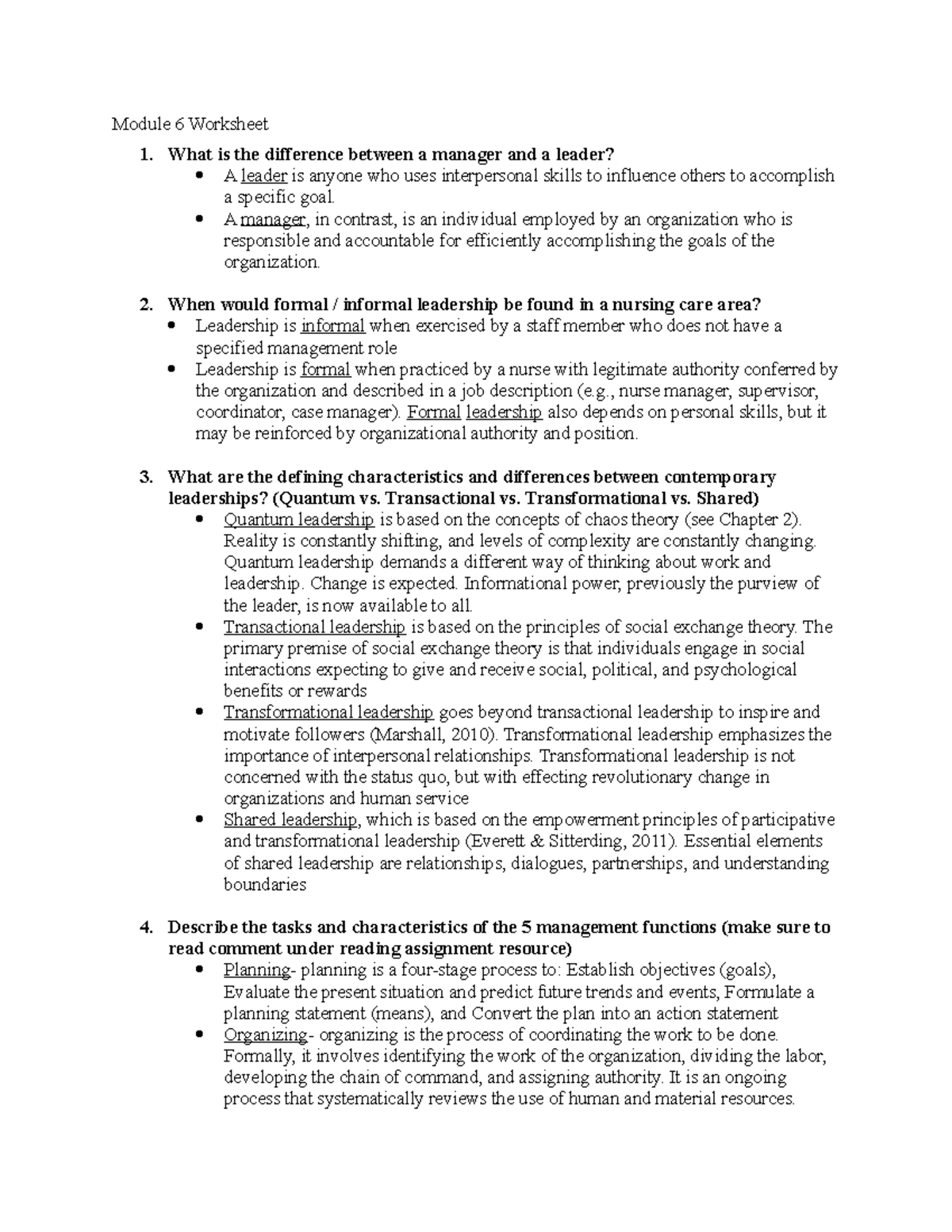 Module 6 Worksheet - Module 6 Worksheet What is the difference between ...
