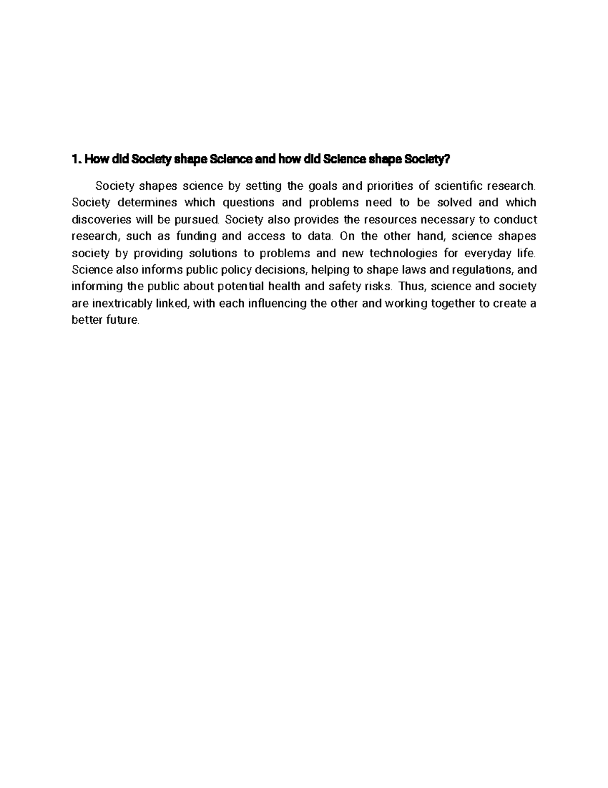 1 How Did Soci WPS Office How Did Society Shape Science And How Did