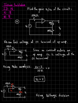 HW1EC - Circuit Analysis for Chapter 1 - Joshua Sukhdev ID 18 N D M 8 I ...