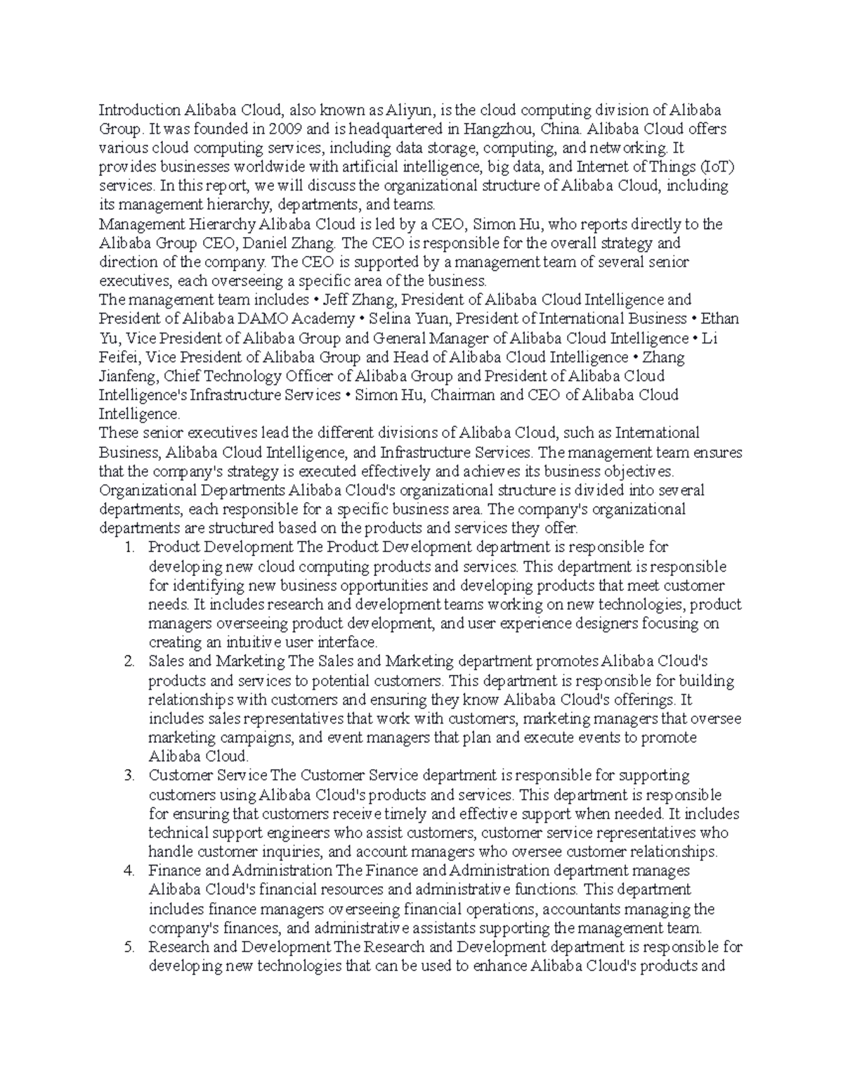 Alibaba Cloud 20 - Introduction Alibaba Cloud, also known as Aliyun, is ...