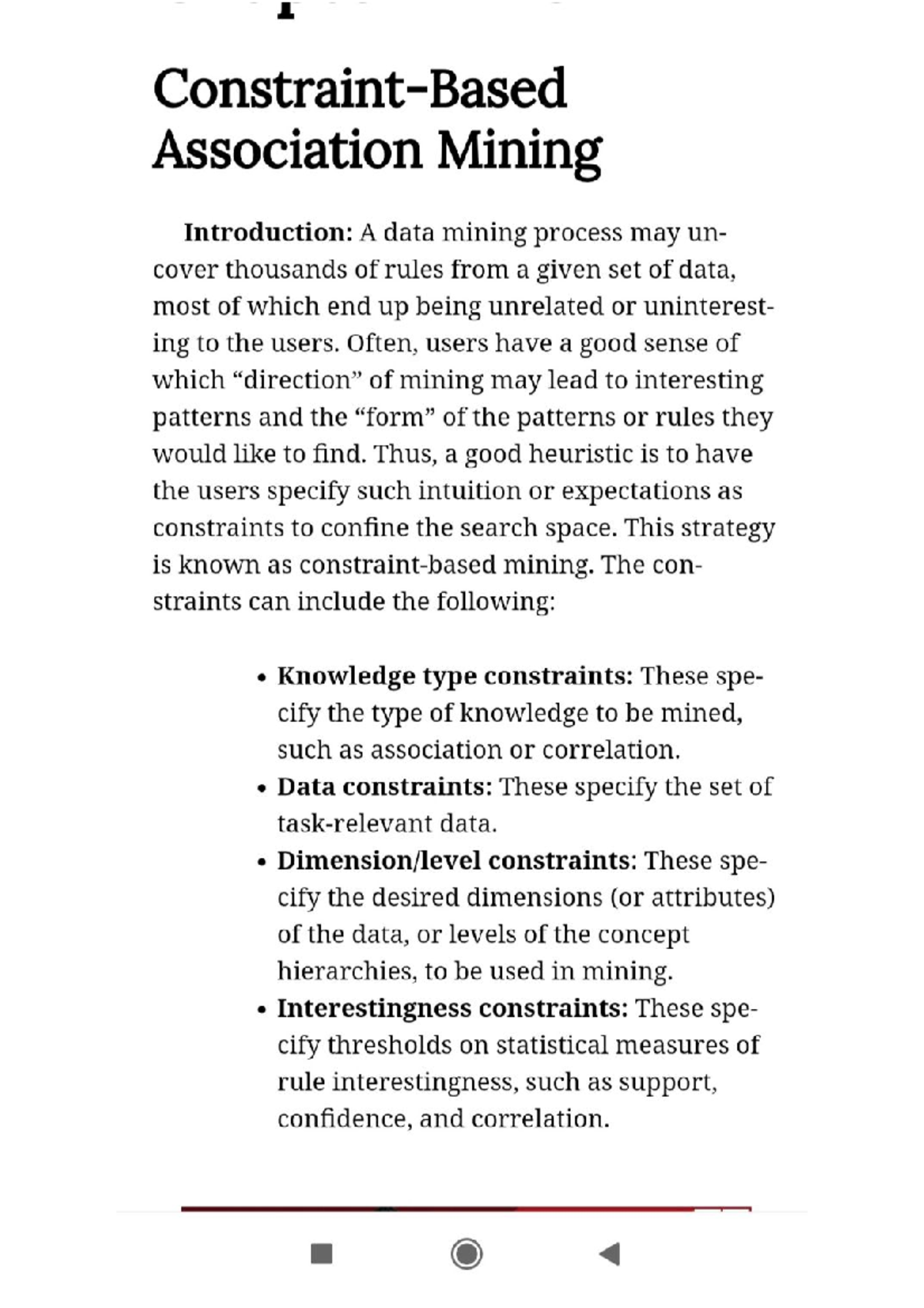 Data mining notes for computer science - i Association Mining ...