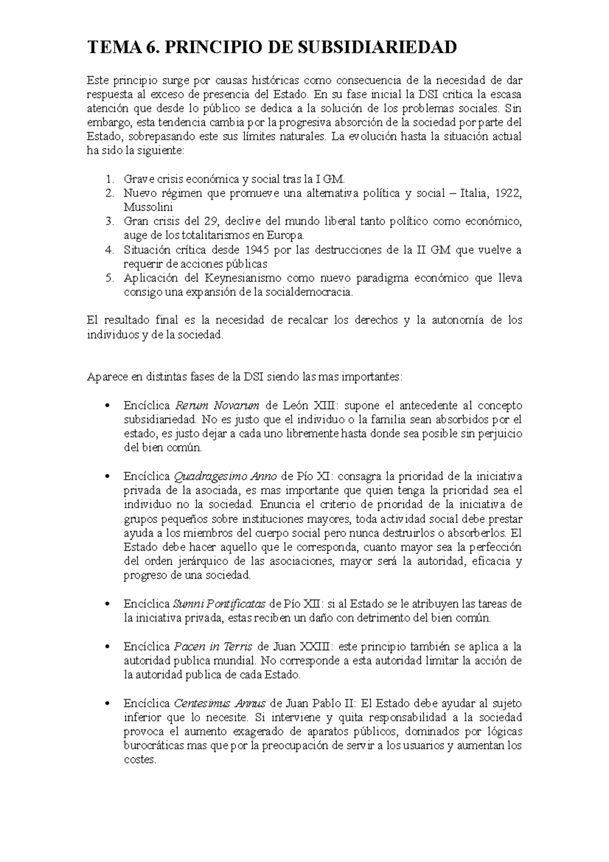 TEMA 6. PRINCIPIO DE SUBSIDIARIDAD - TEMA 6. PRINCIPIO DE ...