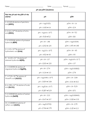 16.1 specific heat practice part 1 answer key - Ch 16 Specific Heat ...