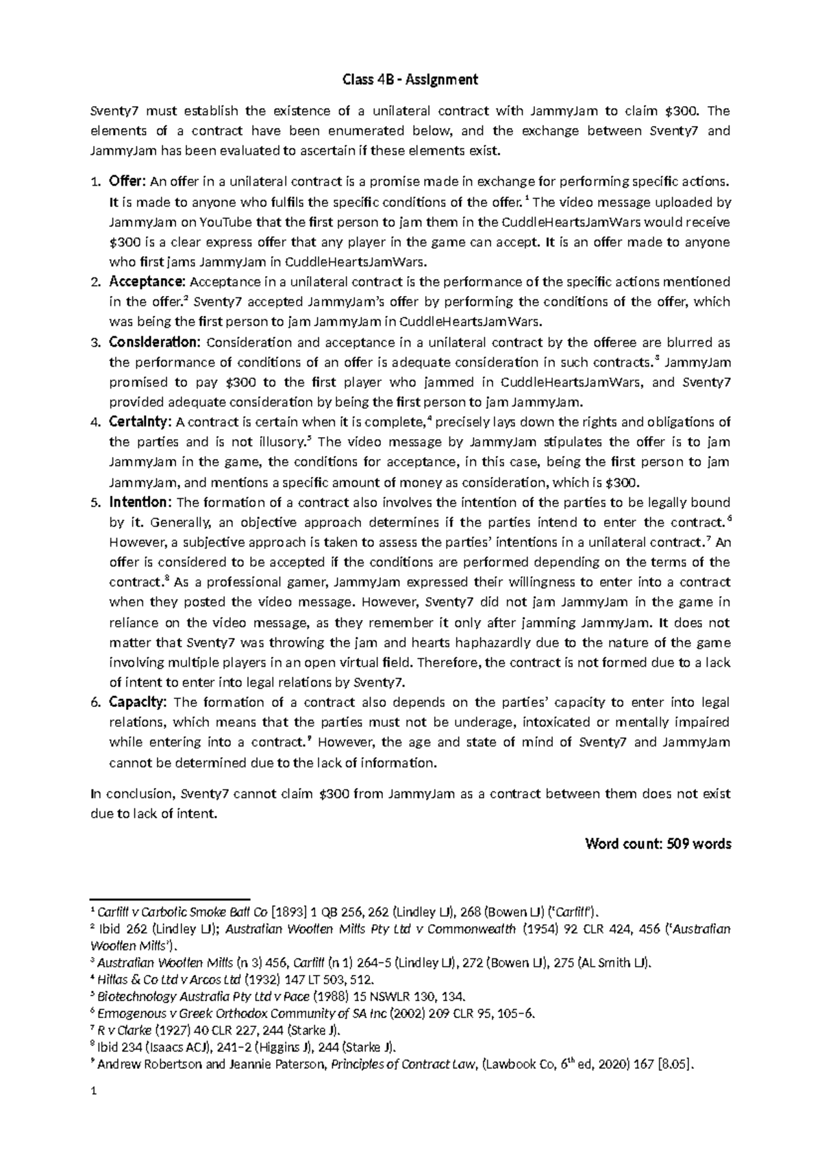 Class 4B - Assignment - Class 4B - Assignment Sventy7 must establish ...