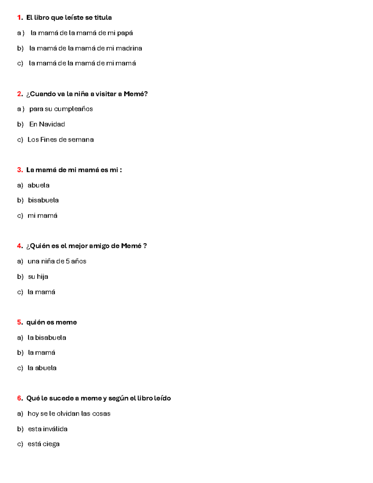La mamá de mi mamá - El libro que leíste se titula a ) la mamá de la ...