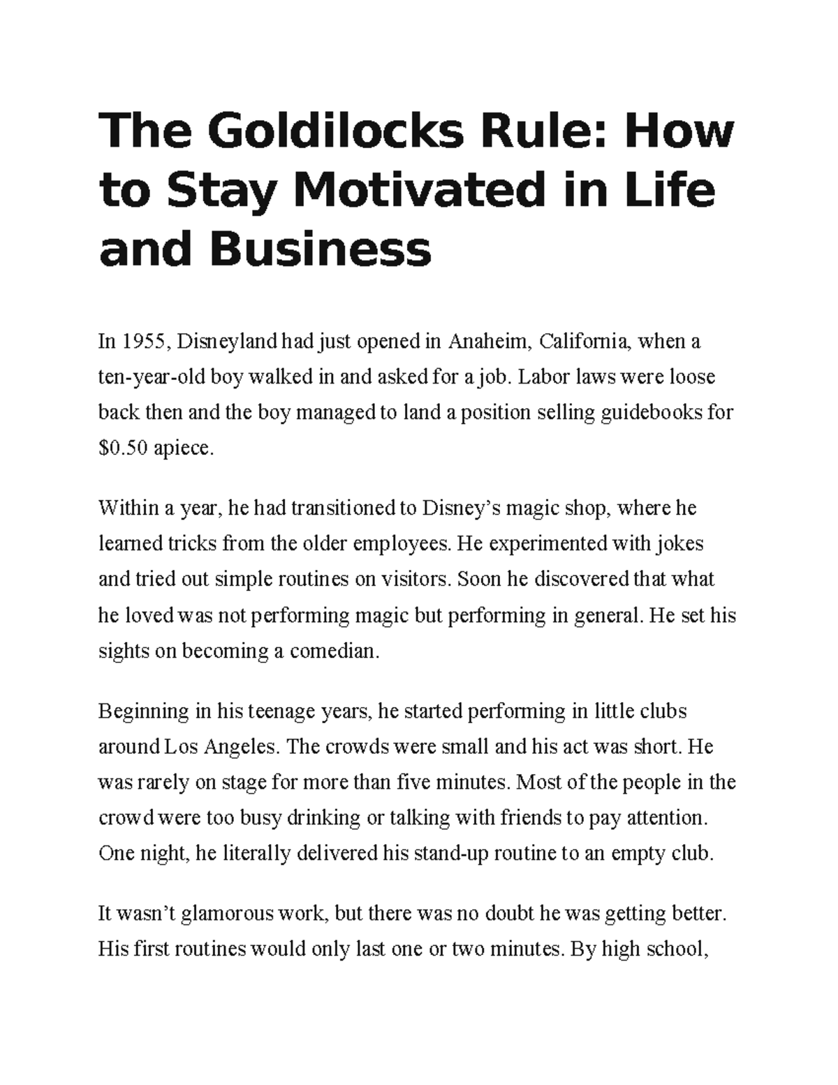 Ibe - 2222222222 - The Goldilocks Rule: How to Stay Motivated in Life ...