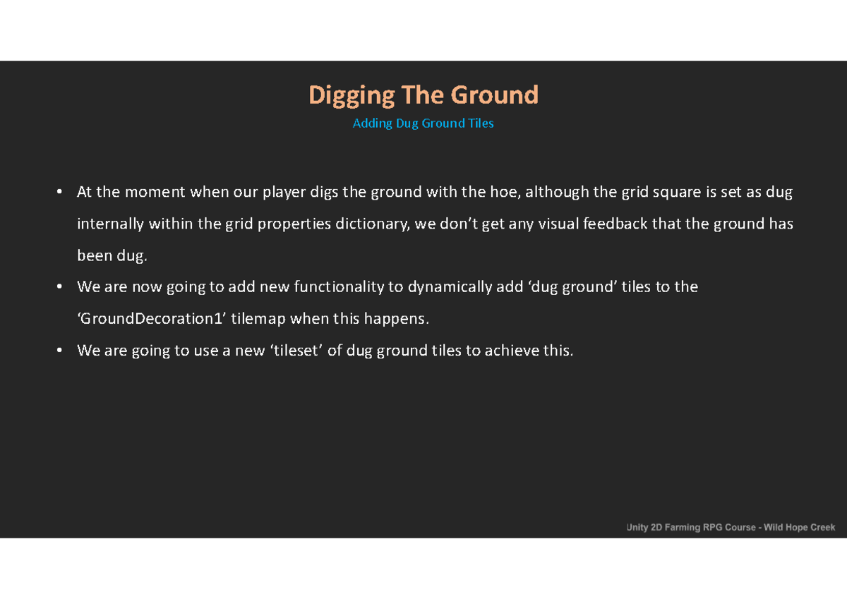 Digging+The+Ground - asdfssfd - Adding Dug Ground Tiles At the moment ...