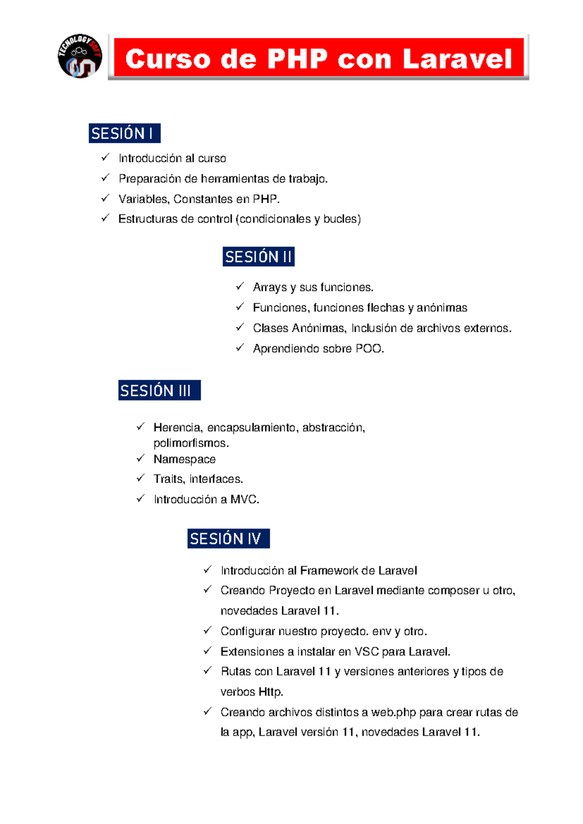 Temario Laravel - Curso de PHP con Laravel SESIÓN I Introducción al ...