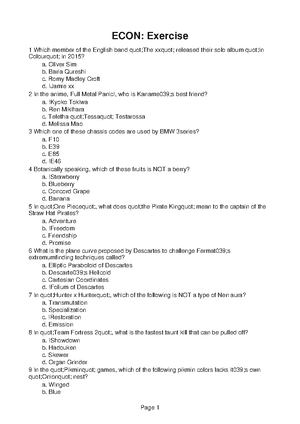 ECON166 Infomation 10 - The thought of making a meaningful difference ...