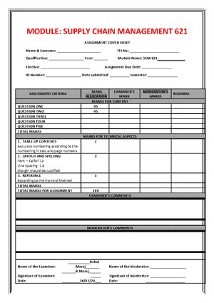 Scm body - The main movements influencing process re-design over recent ...