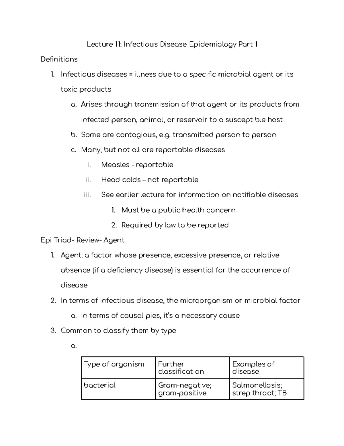 Infectious Disease Epidemiology Part 1 Definitions - Studocu