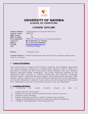 Assignment 1 2023 Databases - University of Namibia Oshakati Campus ...