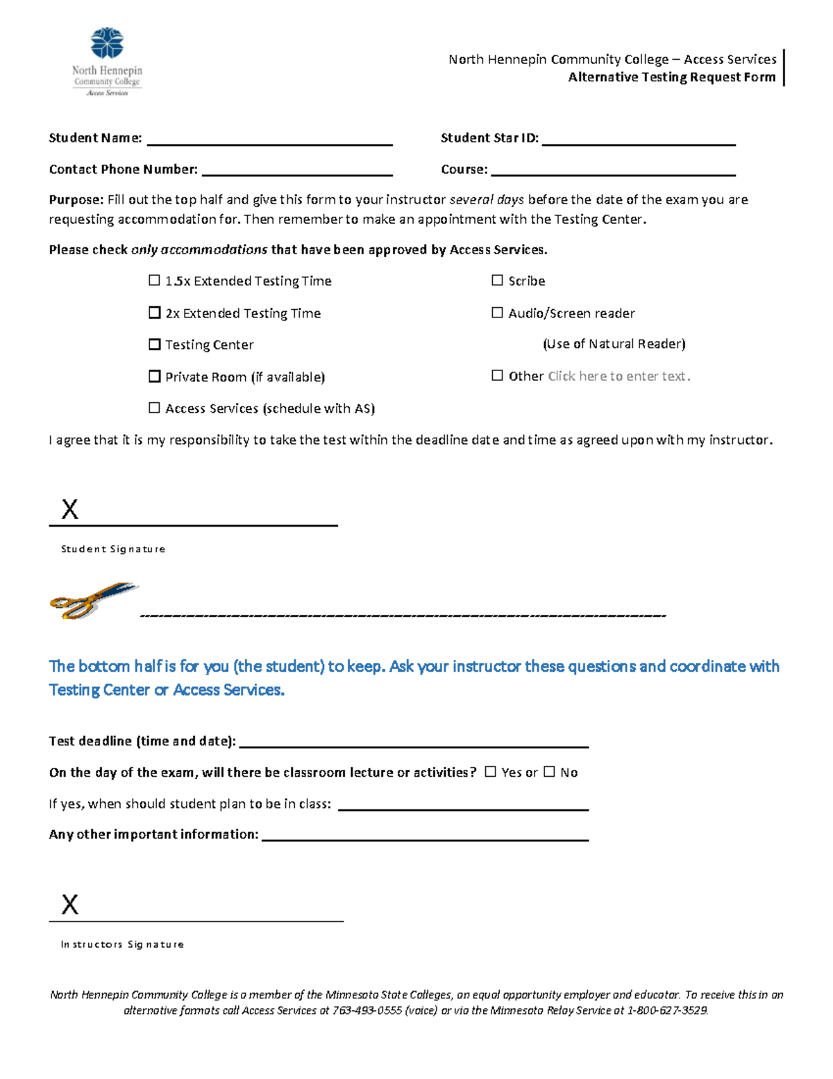 Alternative Testing Request Printable Form-March 2018 - North Hennepin ...