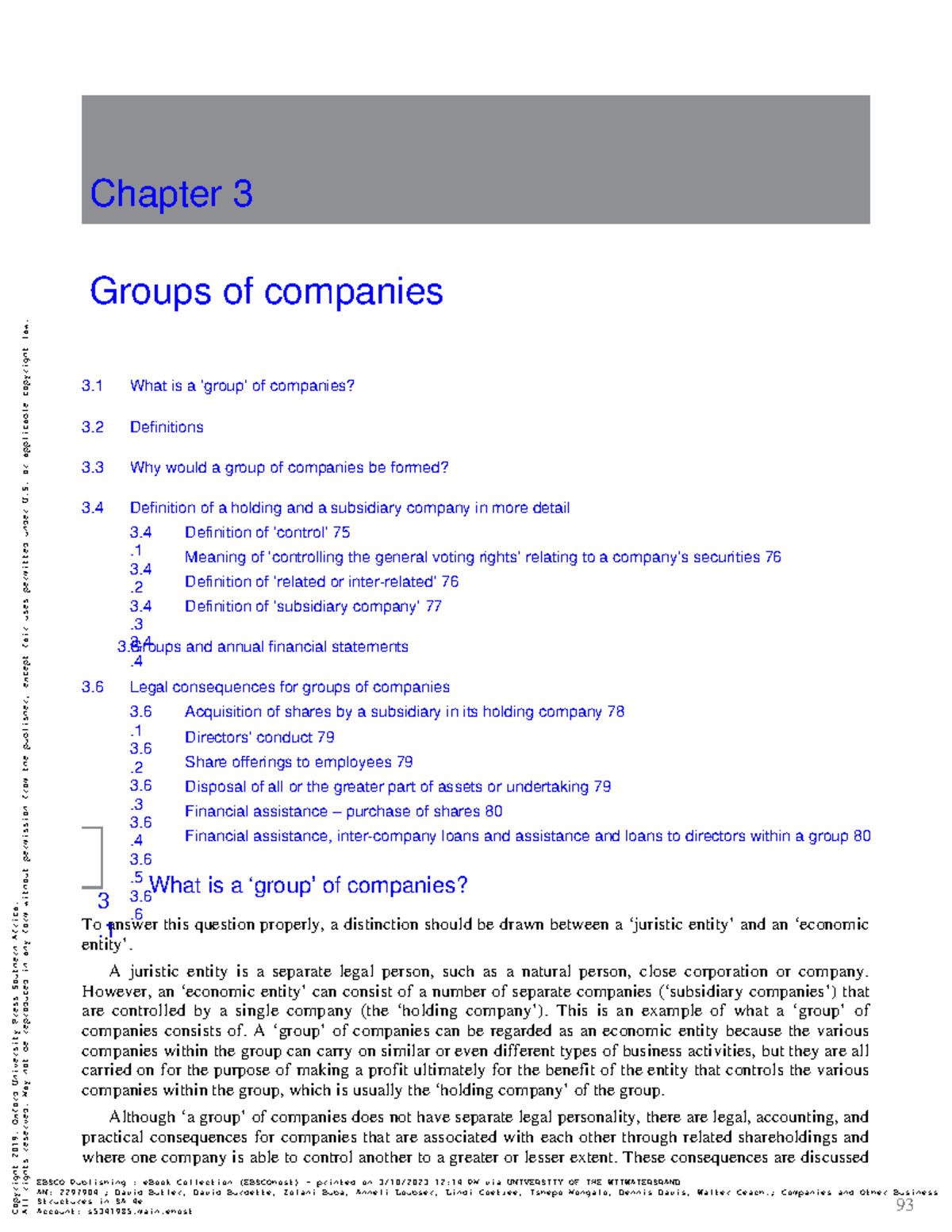 Chapter 3 Groups of Companies - 93 3 . . . . . . . . . . . Chapter 3 ...