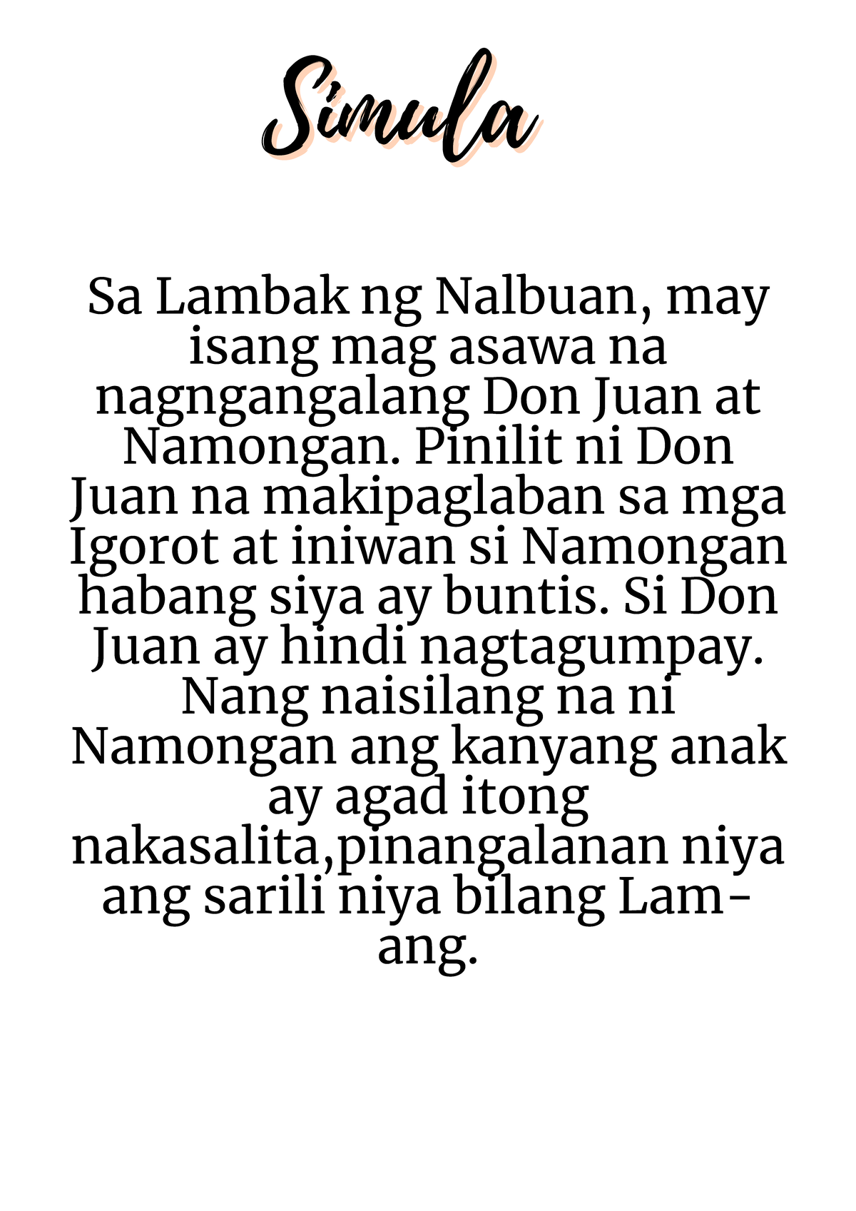 Simula Gitna-at-Wakas 20241006 151107 0000 - Simula Simula Sa Lambak ng ...