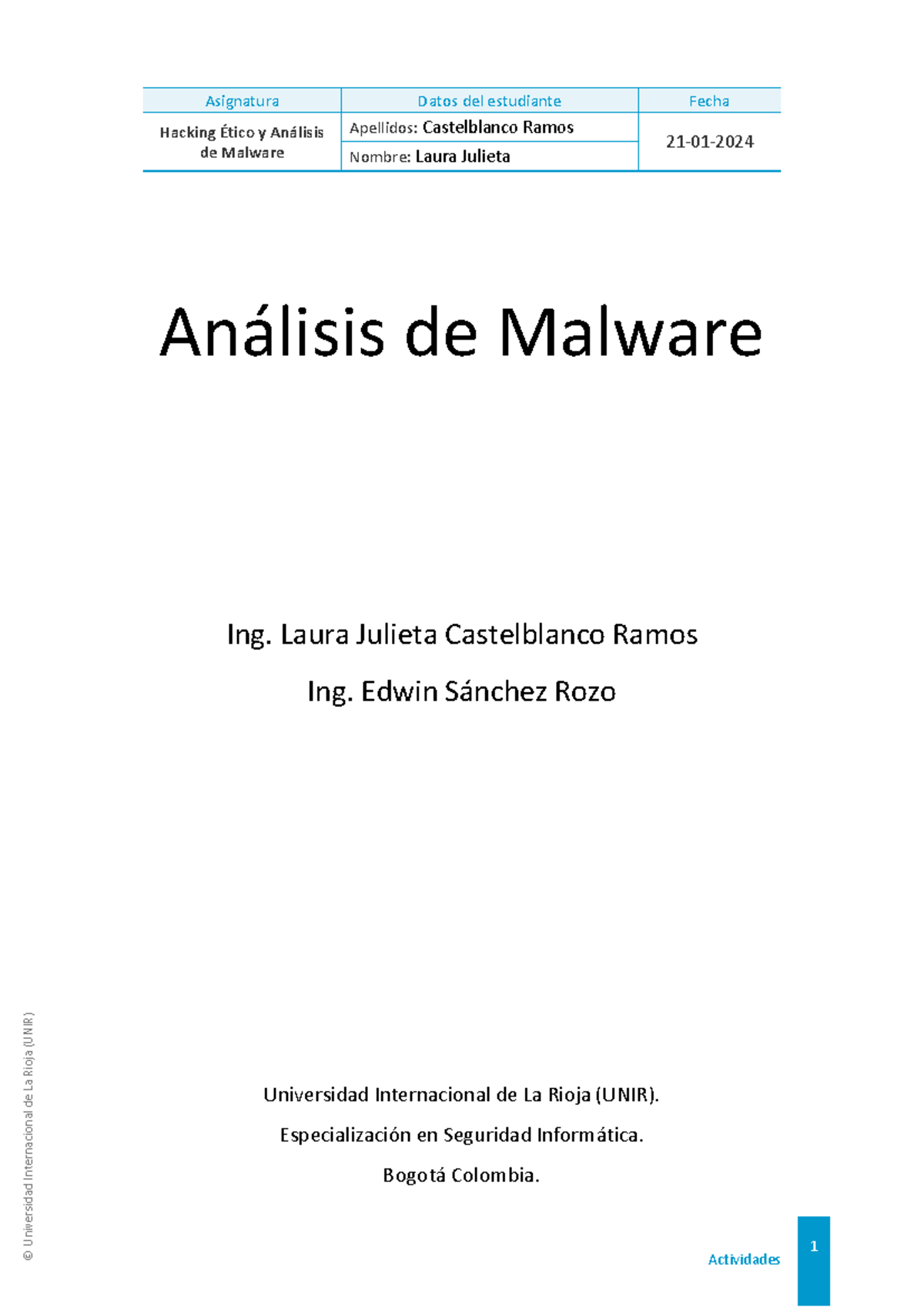 Actividad N°2 Analisis malware - Hacking Ético y Análisis de Malware ...