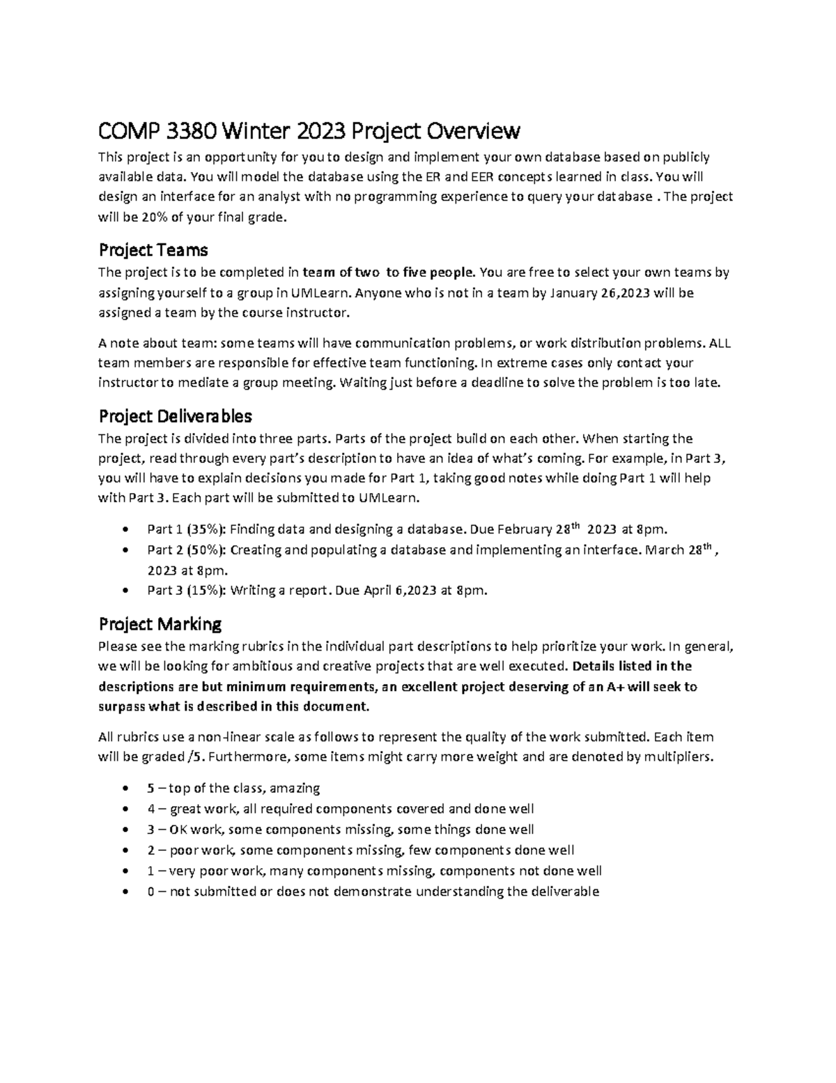 Project - You will model the database using the ER and EER concepts ...