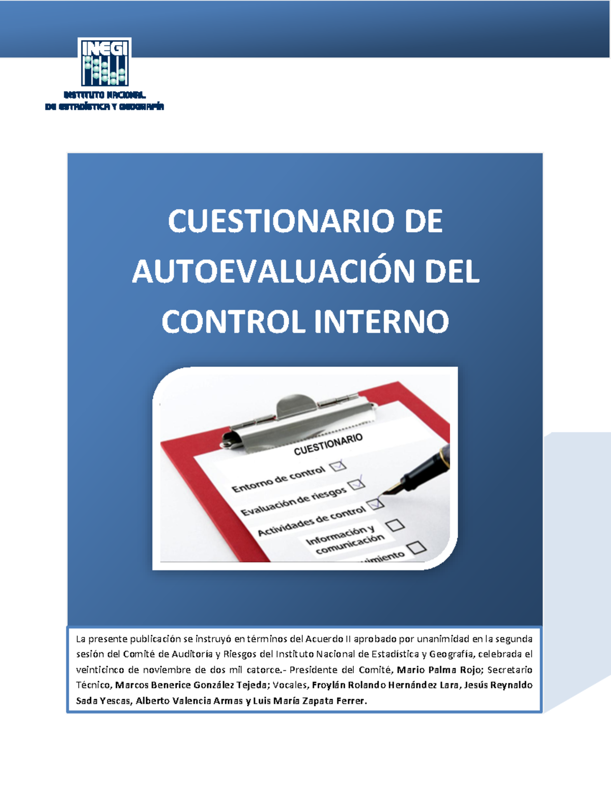 Cuetionario de riesgos dffgd - CUESTIONARIO DE AUTOEVALUACIÓN DEL ...
