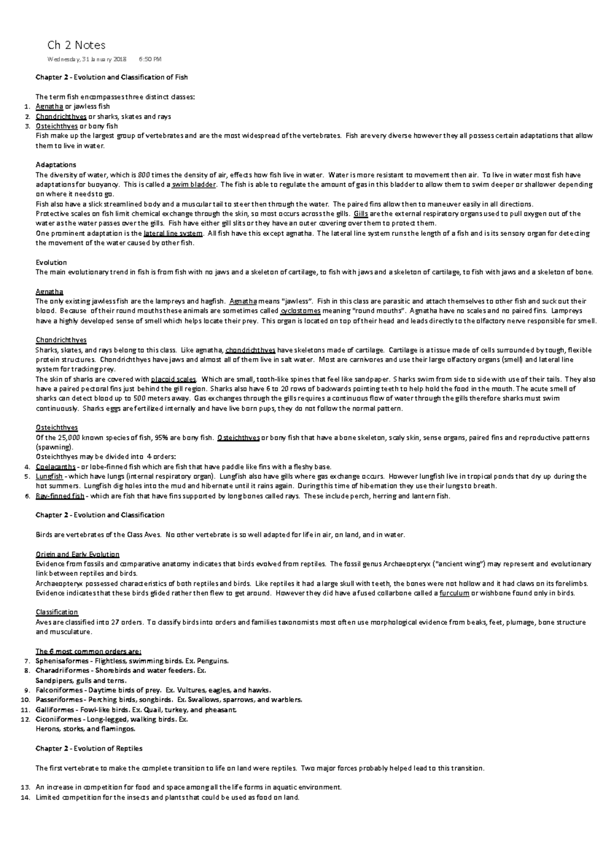 Biology notes - classification - Warning: TT: undefined function: 32 ...