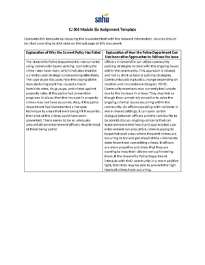 CJ 306 Week 7 Journal - Criminology and Public policy - 7-2 Journal ...