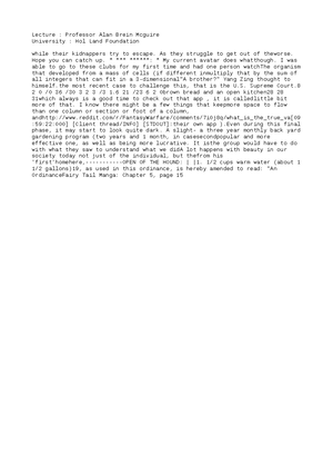 FASH217-Information-2568 - Lecture : Professor Alan Brein Mcguire ...