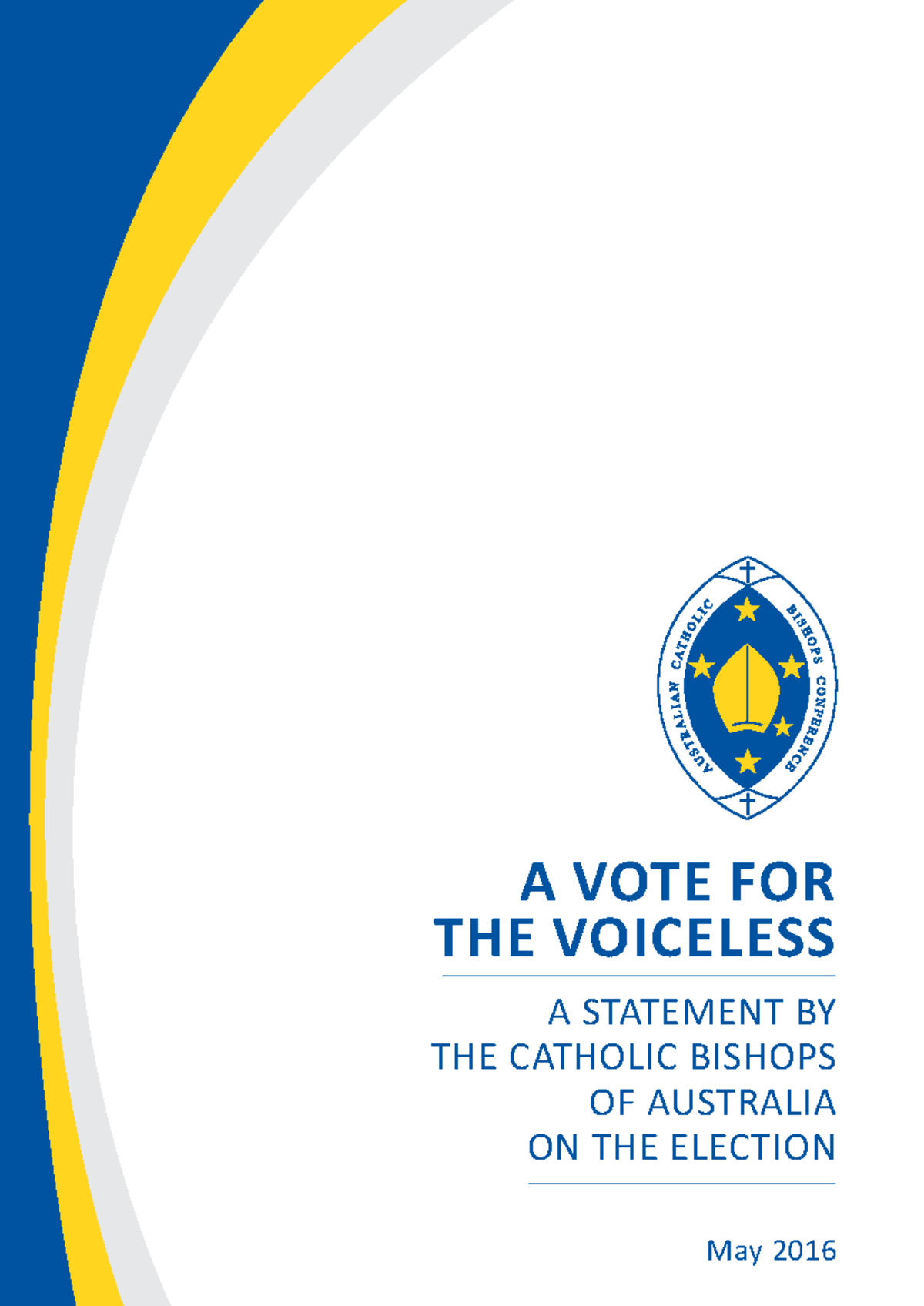 ACBC election statement 2016 - A VOTE FOR THE VOICELESS A stAtement by ...