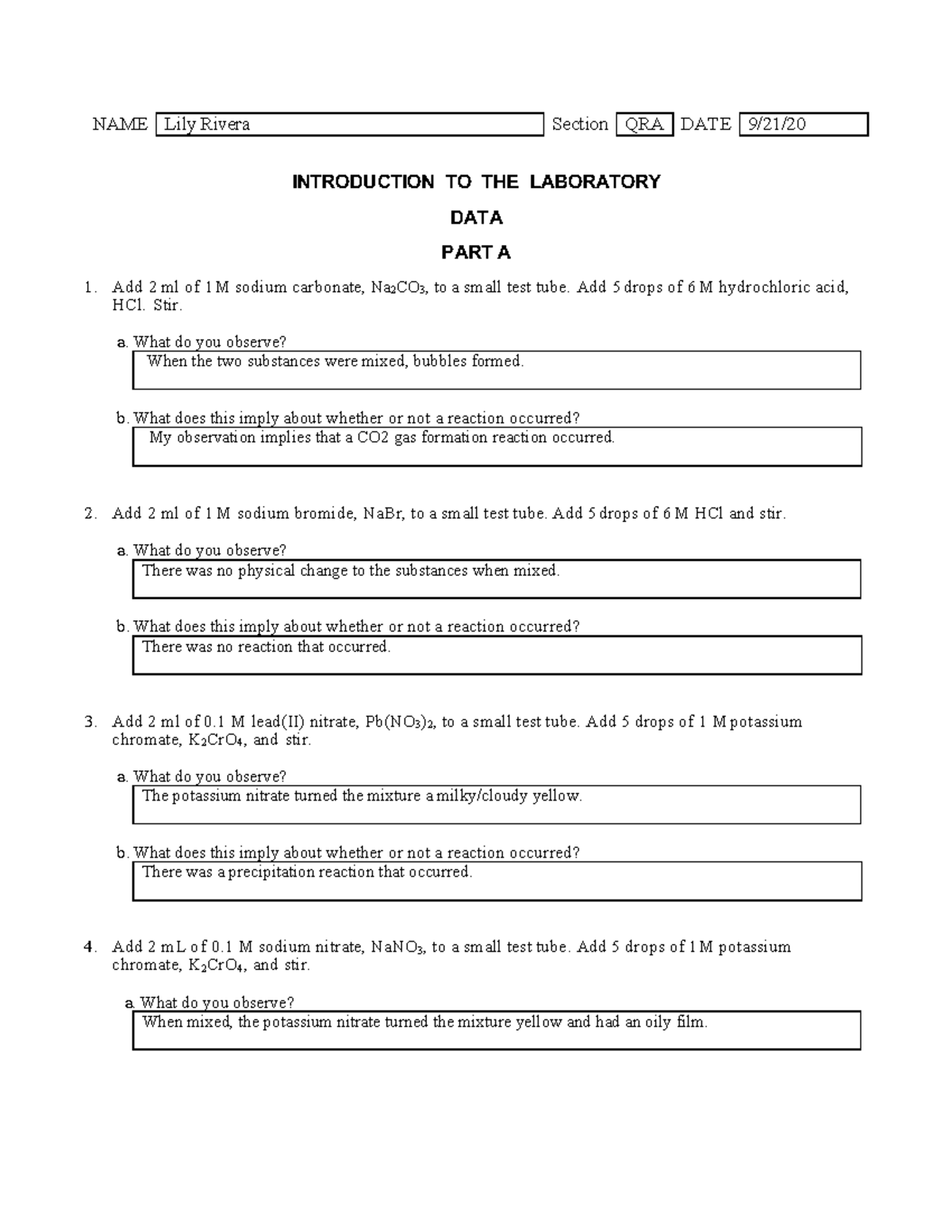 Intro Lab Data Pages - Lab - NAME Lily Rivera Section QRA DATE 9/21 ...