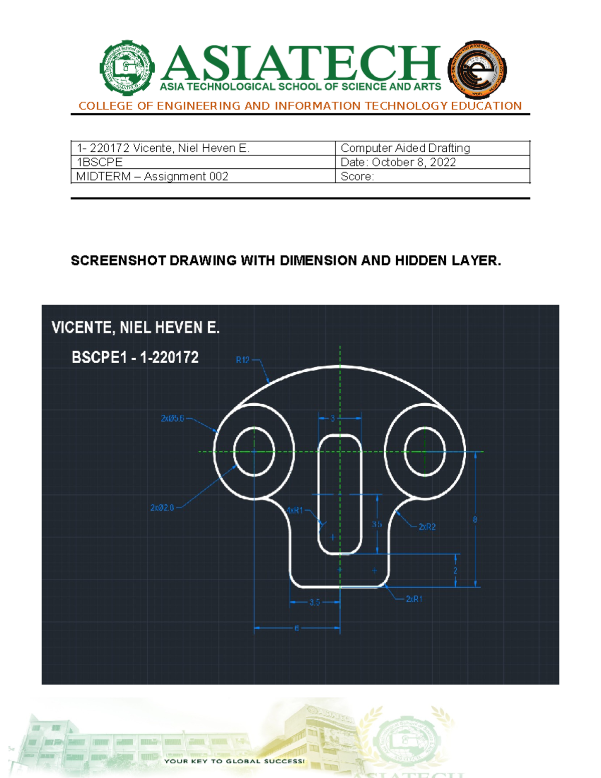 1-22017 2 Vicente, Niel Heven E. Assignment 002 - Computer Science - COLLEGE OF ENGINEERING AND ...